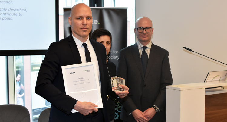 HEP grupa - HEP received the Green Frog Award for sustainability reporting