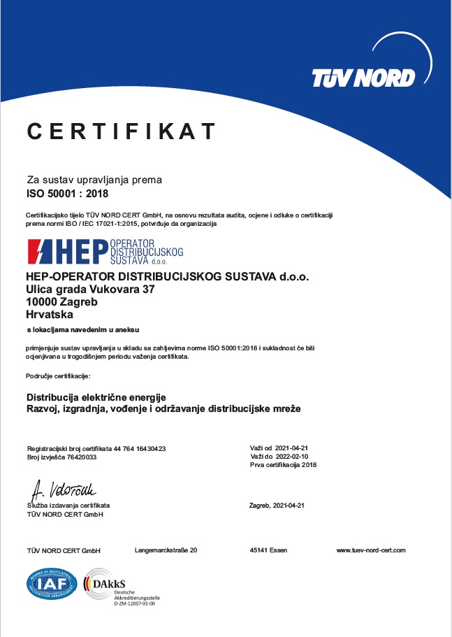 HEP ODS - Racionalno gospodarenje resursima